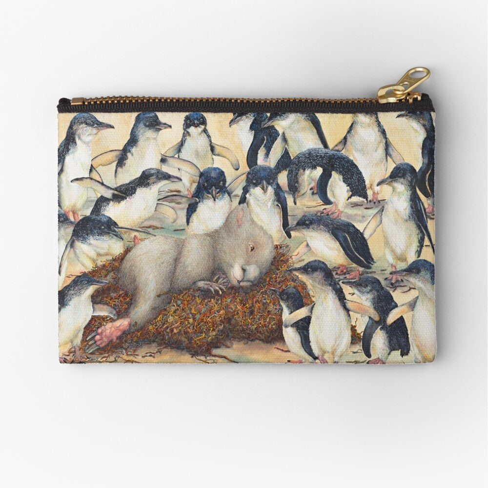 Pencil Case/Zipper Pouch: Goldilocks and the 20 Penguins – PJ Paintings